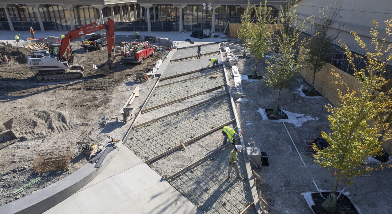 UIC East Campus Quad Landscaping - Accel Construction