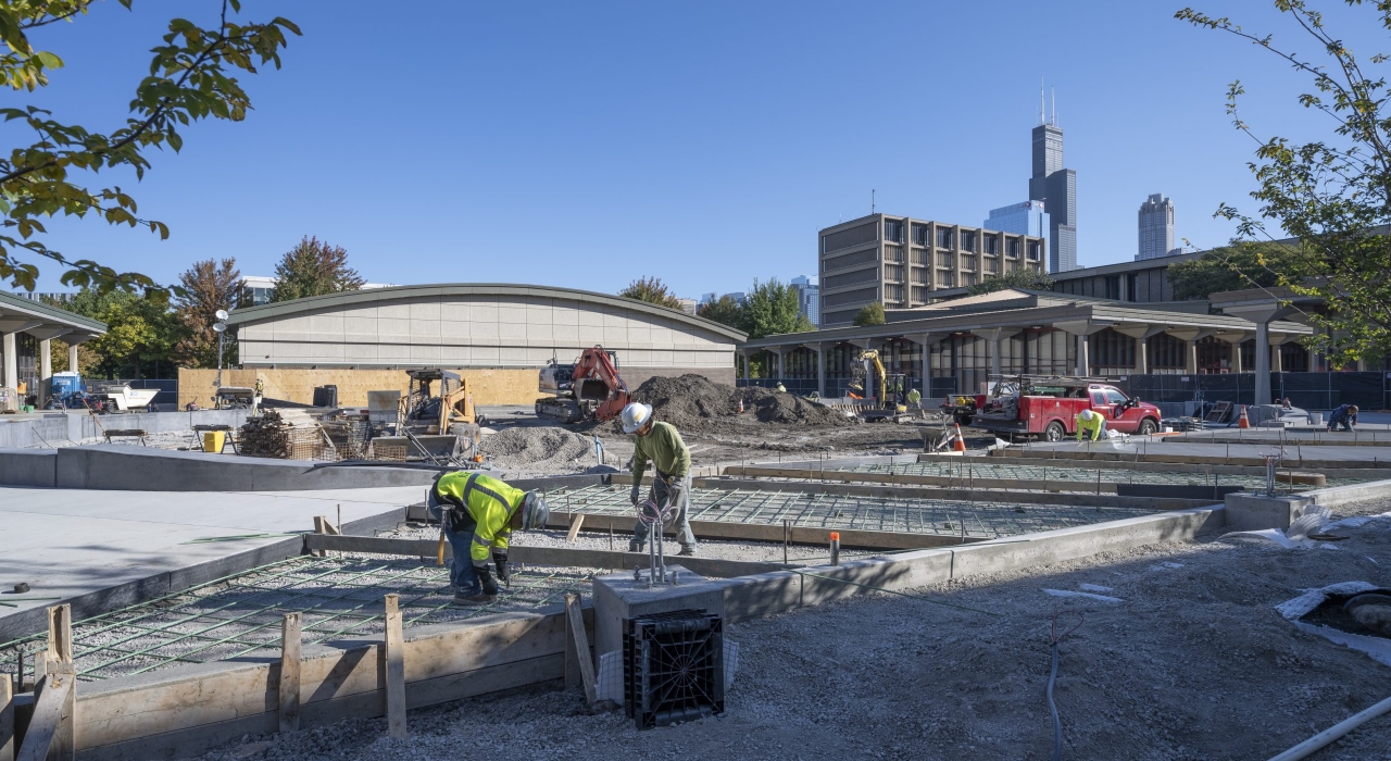 UIC East Campus Quad Landscaping - Accel Construction